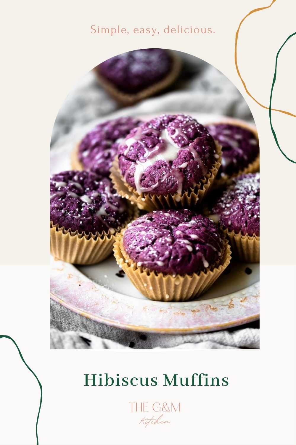 Hibiscus Muffins - The G & M Kitchen
