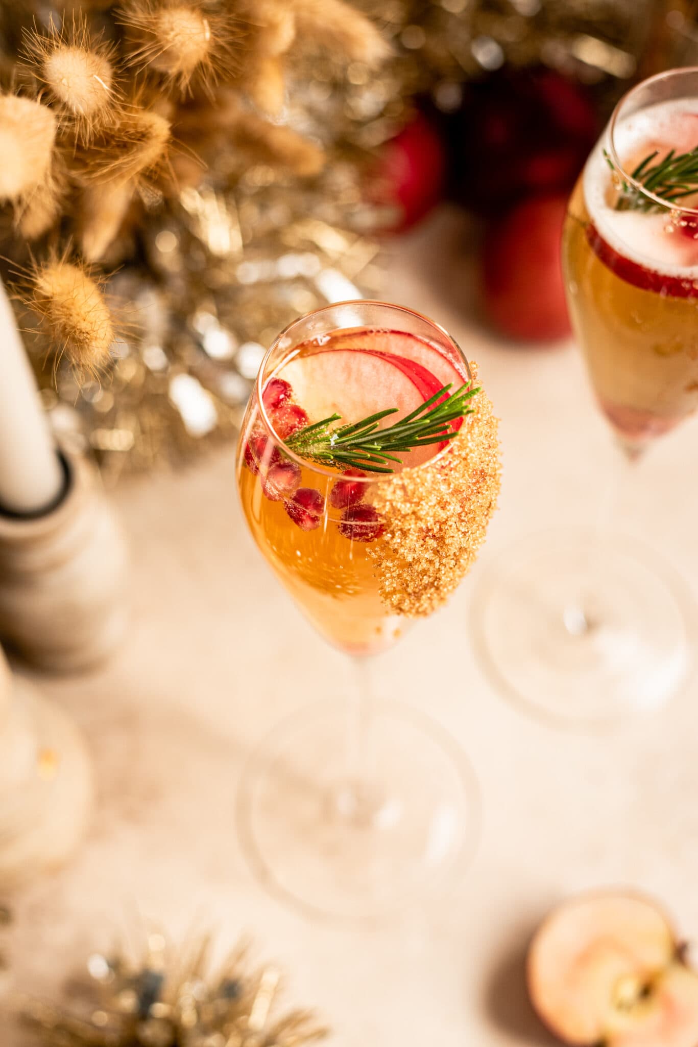 Bourbon Spiked Apple Cider Mimosa - The G & M Kitchen