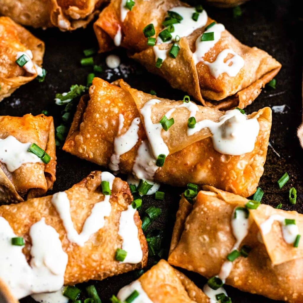 Cheesy Buffalo Chicken Egg Rolls - The G & M Kitchen