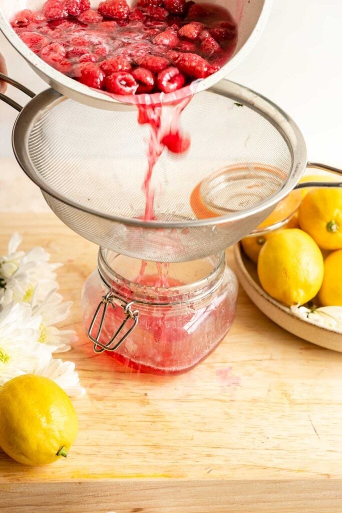 Fresh Raspberry Simple Syrup - The G & M Kitchen