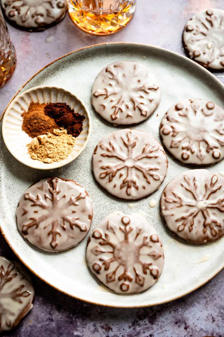 Bourbon Glazed Gingerbread Cookies - The G & M Kitchen