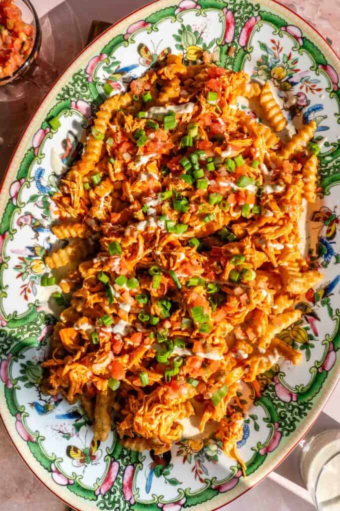Loaded Buffalo Chicken Fries - The G & M Kitchen