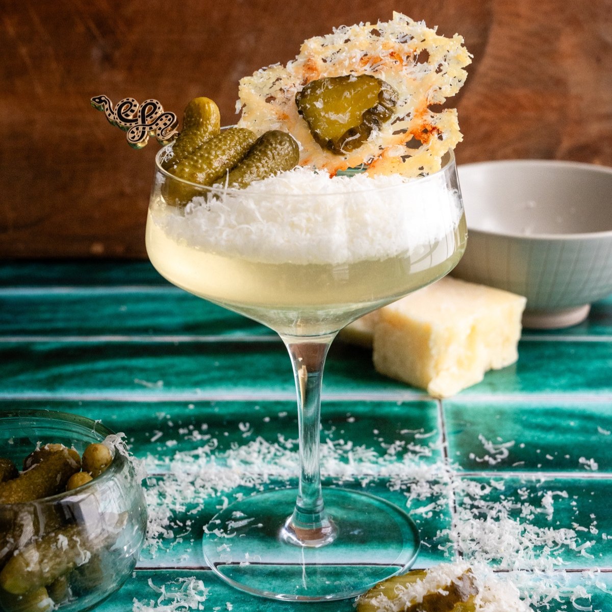 Parmesan and Pickle Martini - The G & M Kitchen